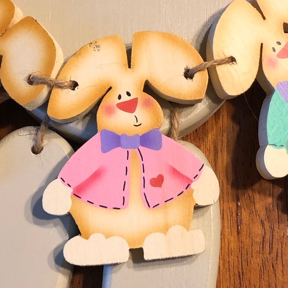 Wall Decor | Wooden Rabbit Wall Hanging | Poshmark